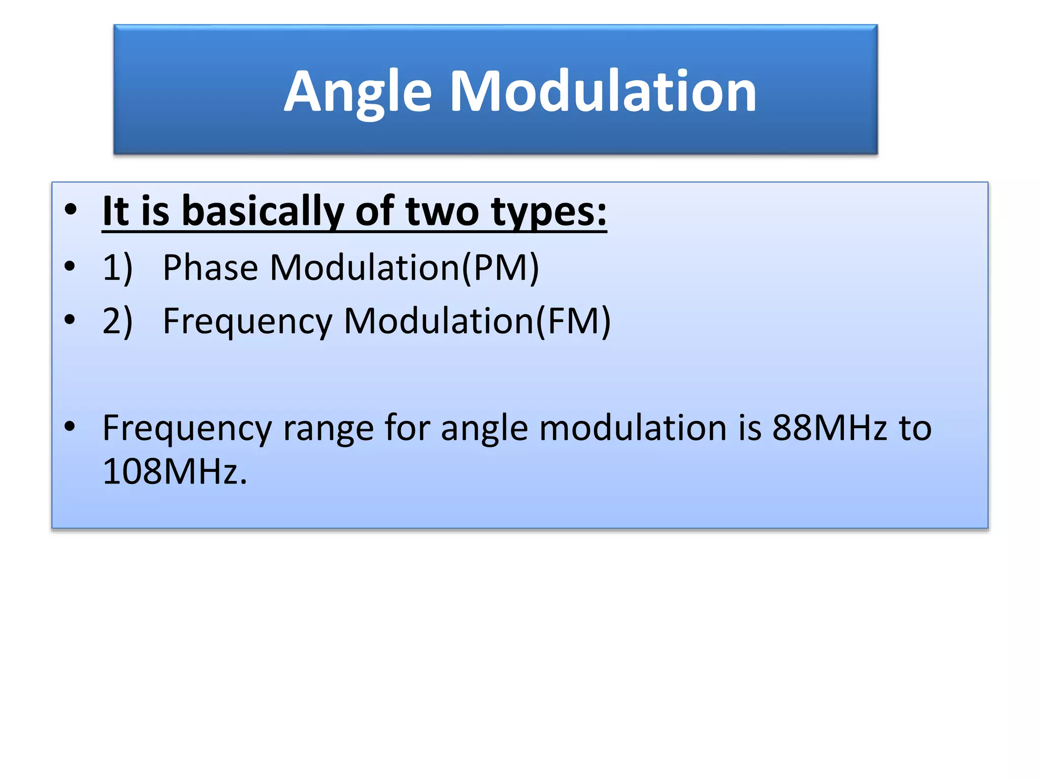 Frequency Modulation | PPTX