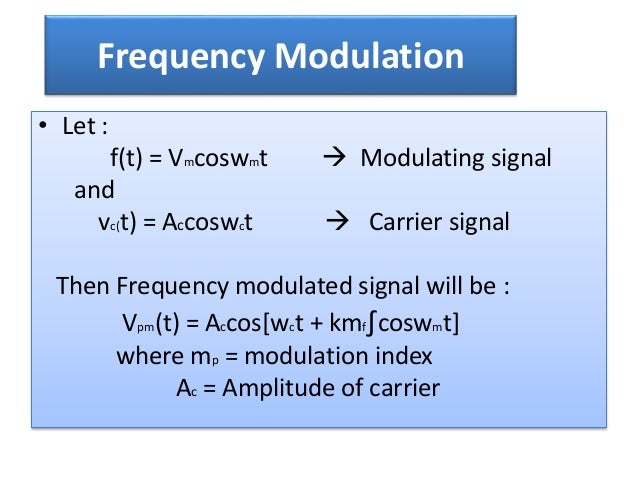 Frequency Modulation