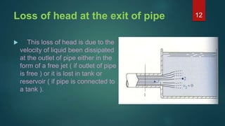 losses in pipe flow | PPTX