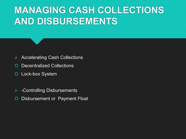 Cash management , financial management , SRCC | PPT