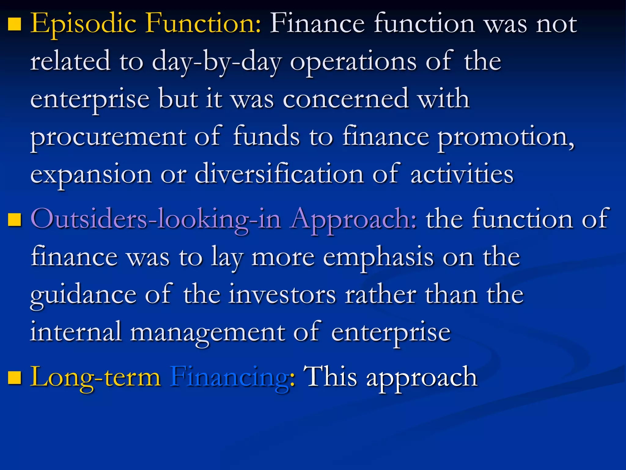 Finance function | PPT