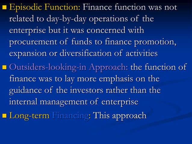 Finance function | PPT