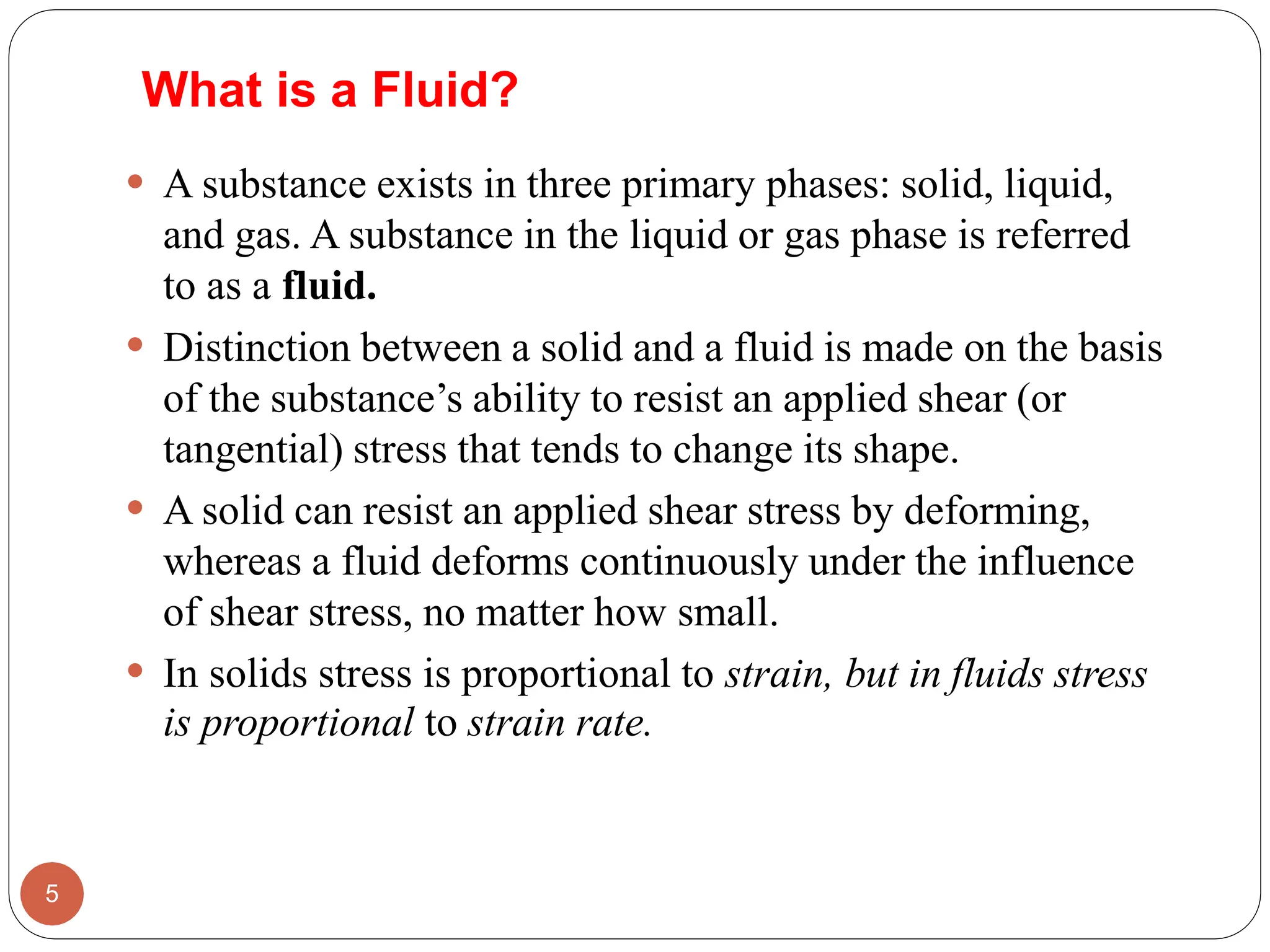 Fluid mechanics introduction, basic definitions | PPTX | Physics | Science