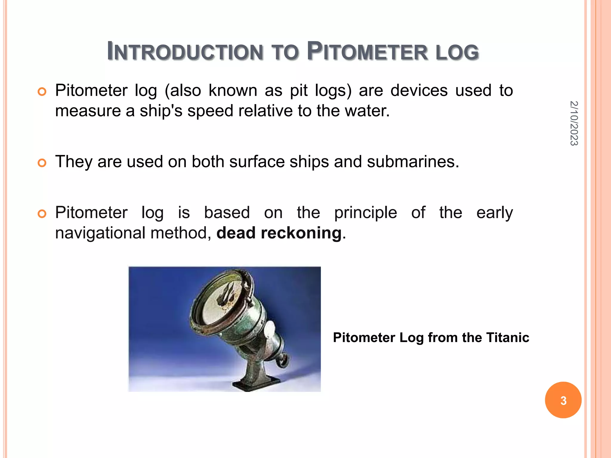 submarine pitot tube | PPTX