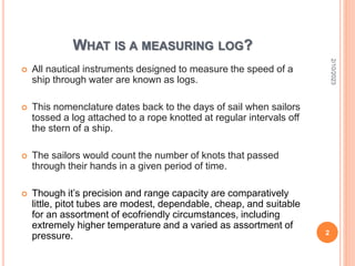 submarine pitot tube | PPTX