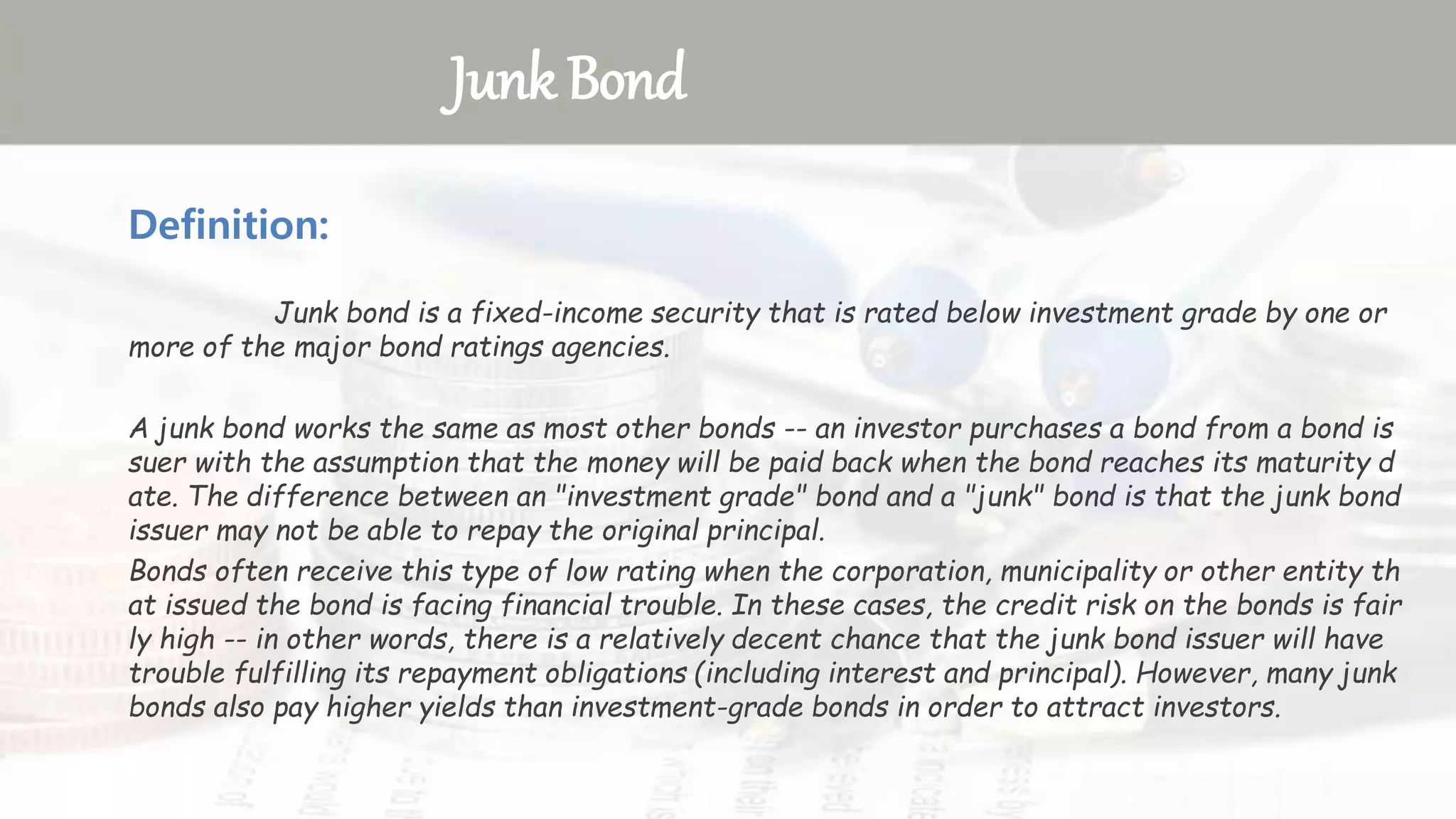 Bonds and Its types | PPTX