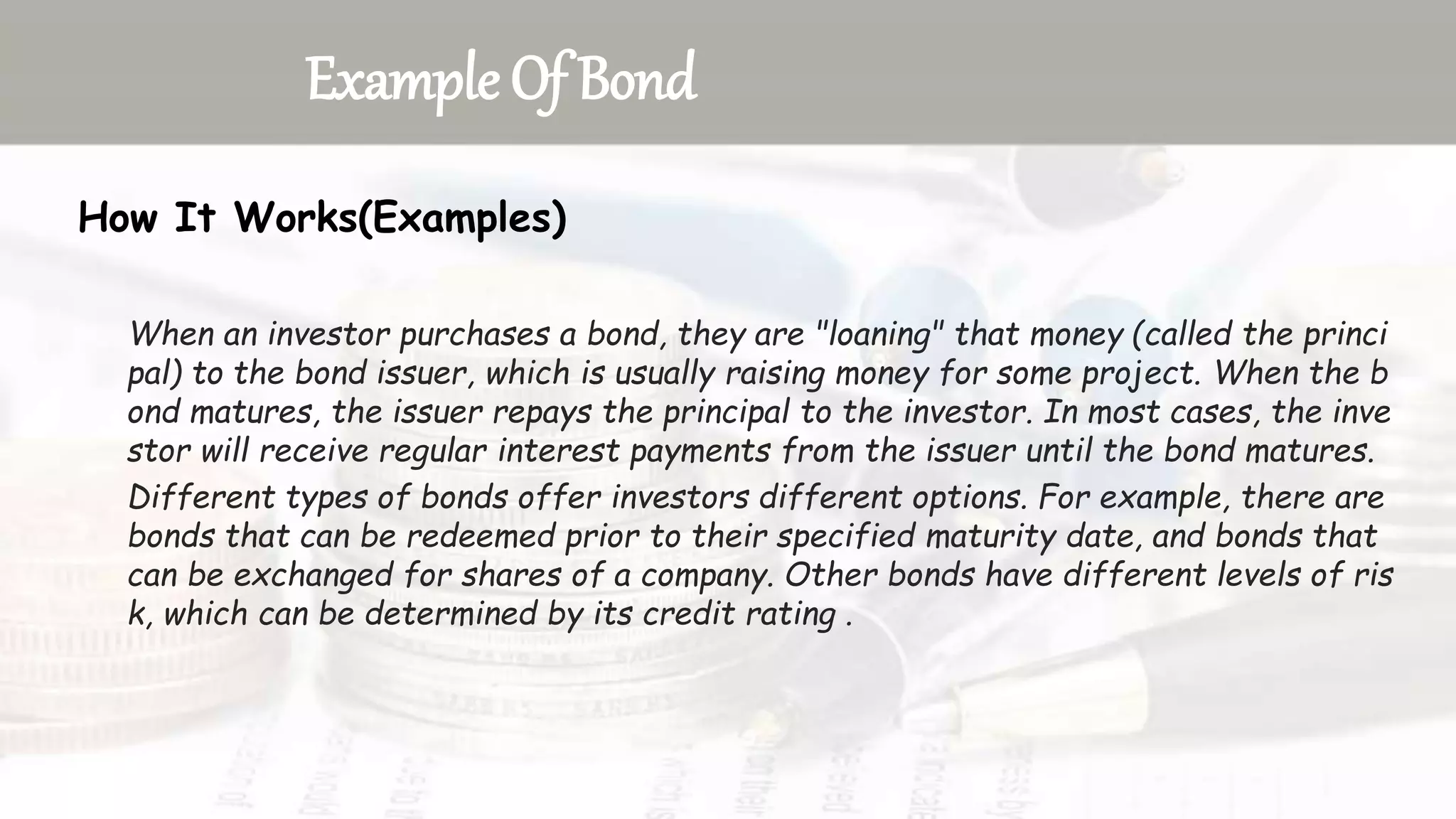 Bonds and Its types | PPTX