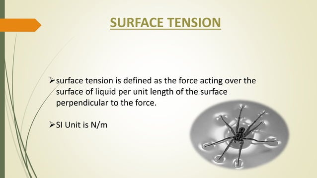 problems on surface tension | PPTX | Physics | Science