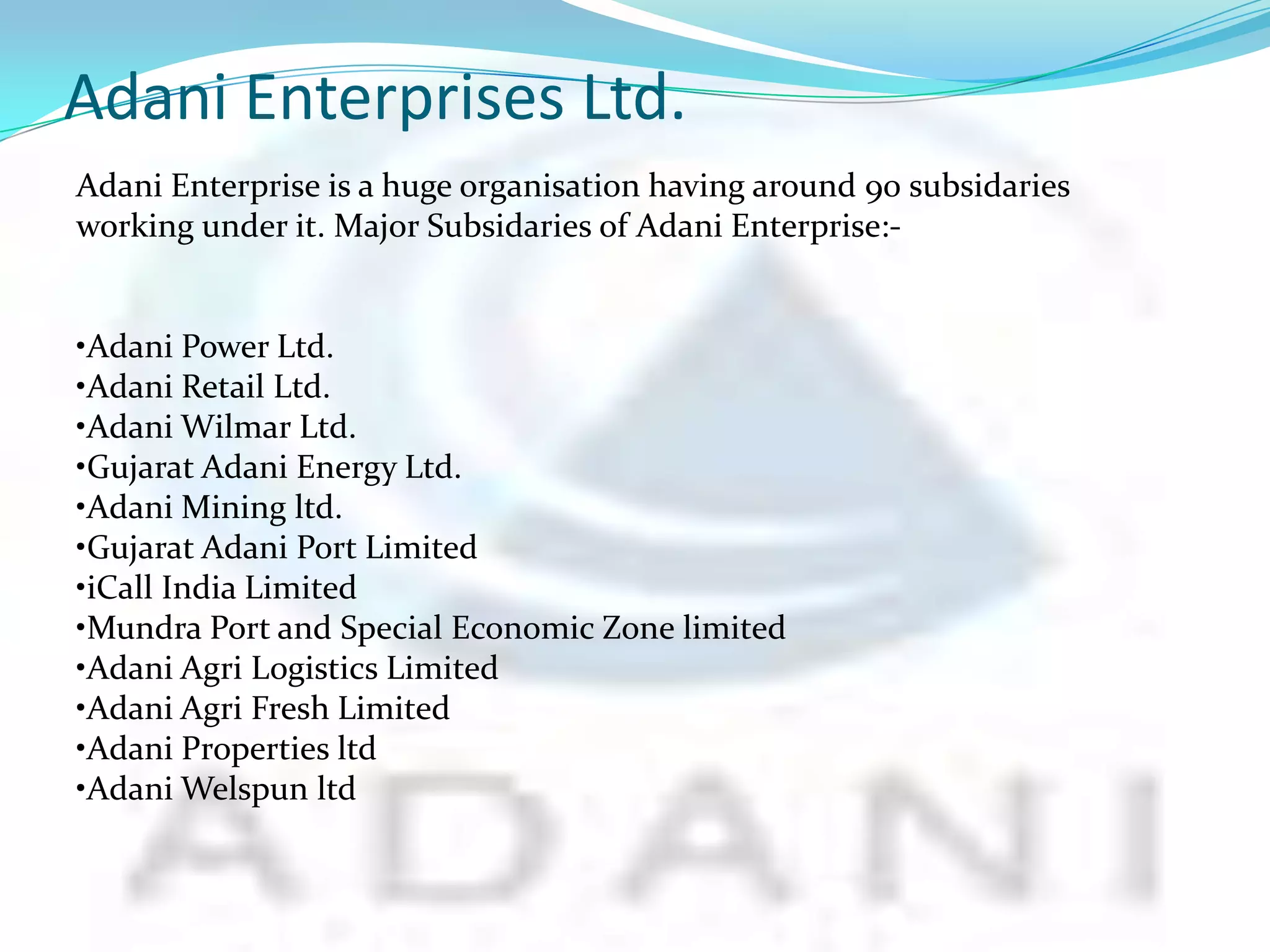 Financial Management - Adani Group | PPTX
