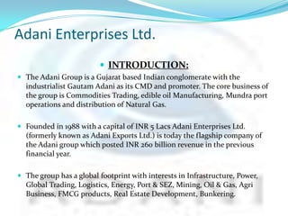Financial Management - Adani Group | PPTX