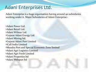 Financial Management - Adani Group | PPTX