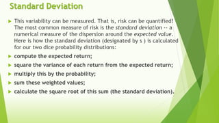 Risk and return of single asset | PPTX