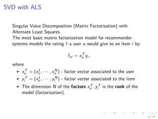 Factorization Machines and Applications in Recommender Systems | PPT
