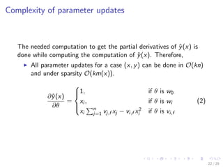 Factorization Machines and Applications in Recommender Systems | PPT