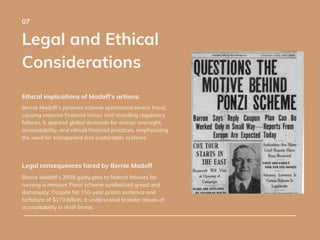 Presentation on Bernie Madoff Ponzi scheme | PPTX