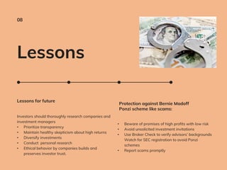 Presentation on Bernie Madoff Ponzi scheme | PPTX