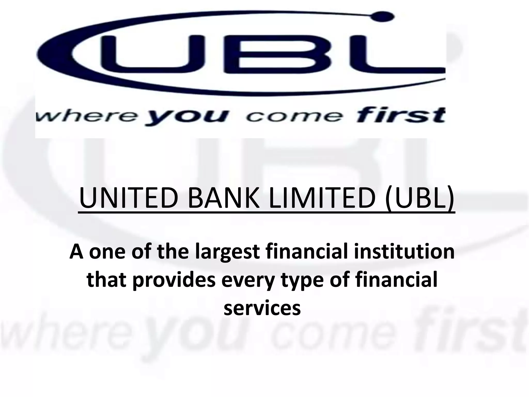 United Bank Limited | PPTX