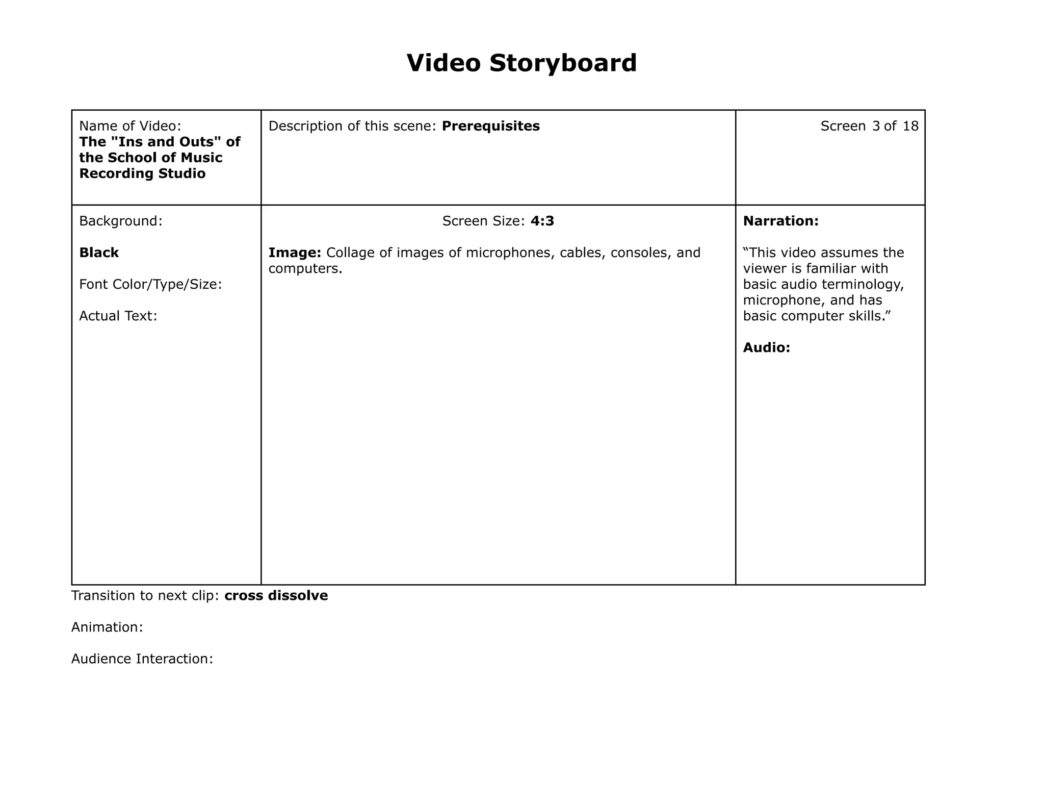 FMP Storyboard | PDF | Digital Audio | Computer Software and Applications