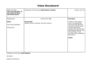 FMP Storyboard | PDF | Digital Audio | Computer Software and Applications