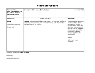 FMP Storyboard | PDF | Digital Audio | Computer Software and Applications