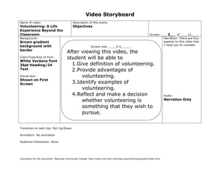 Fmp storyboard | PDF
