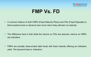Fixed Maturity Plans and Fixed Deposits | PPT