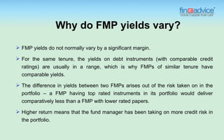 Fixed Maturity Plans and Fixed Deposits | PPT