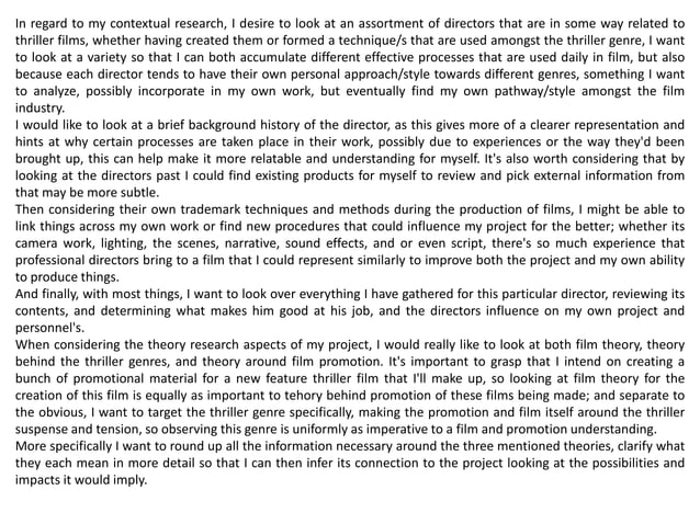 Contextual Research | PPT