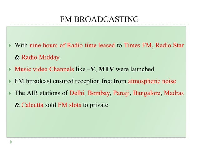 Fm radio in india2018 -converted | PPT