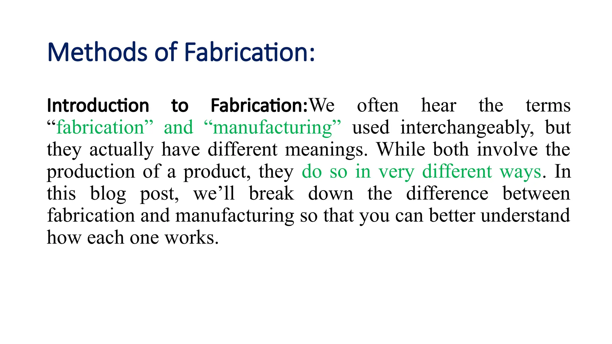 Fabrication methods and robotics Component.pptx