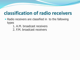 Fm receiver | PPTX