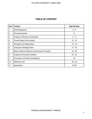 Fm report template | PDF