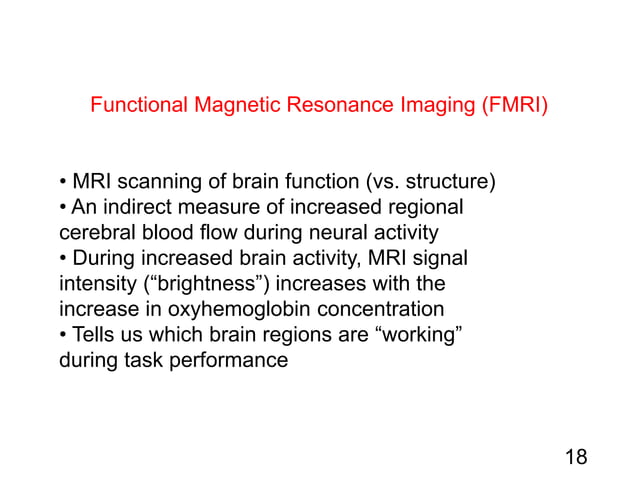 FMRI.ppt | Medical Tests | Medical Health