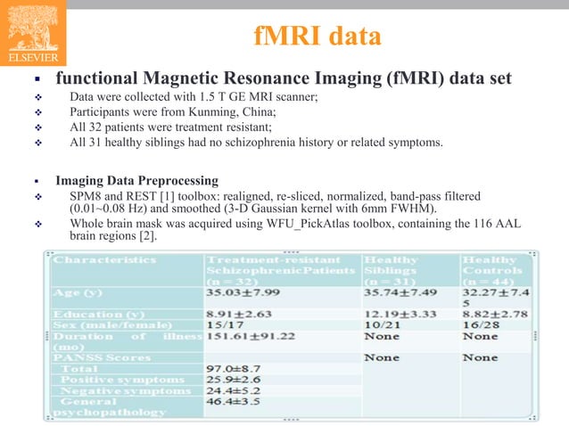 Analysis of Functional Magnetic Resonance Imaging (fMRI) data from ...