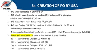 Fms erp process for CUSTOMERS of BSNL INDIA | PPT