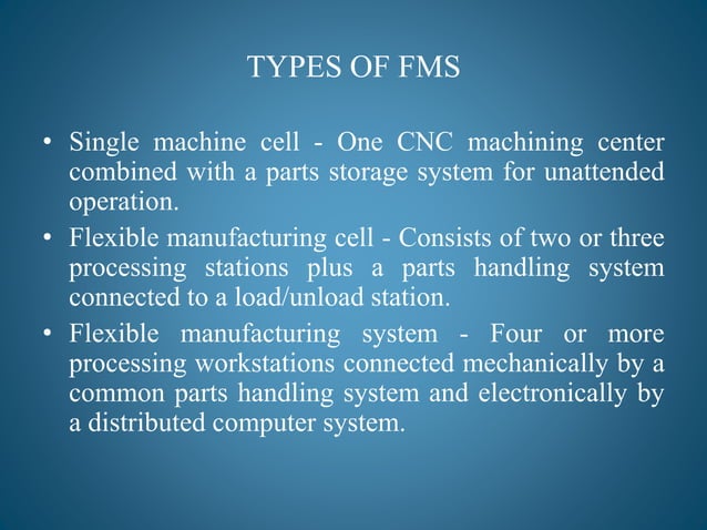 Flexible Manufacturing System | PPT