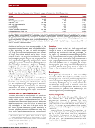 FMSQ Prior to Hysterectomy | PDF | Physical Therapy | Wellness