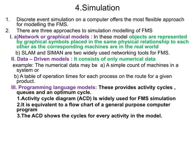 Flexible manufacturing systems (FMS) | PPTX | Robotics | Technology & Computing