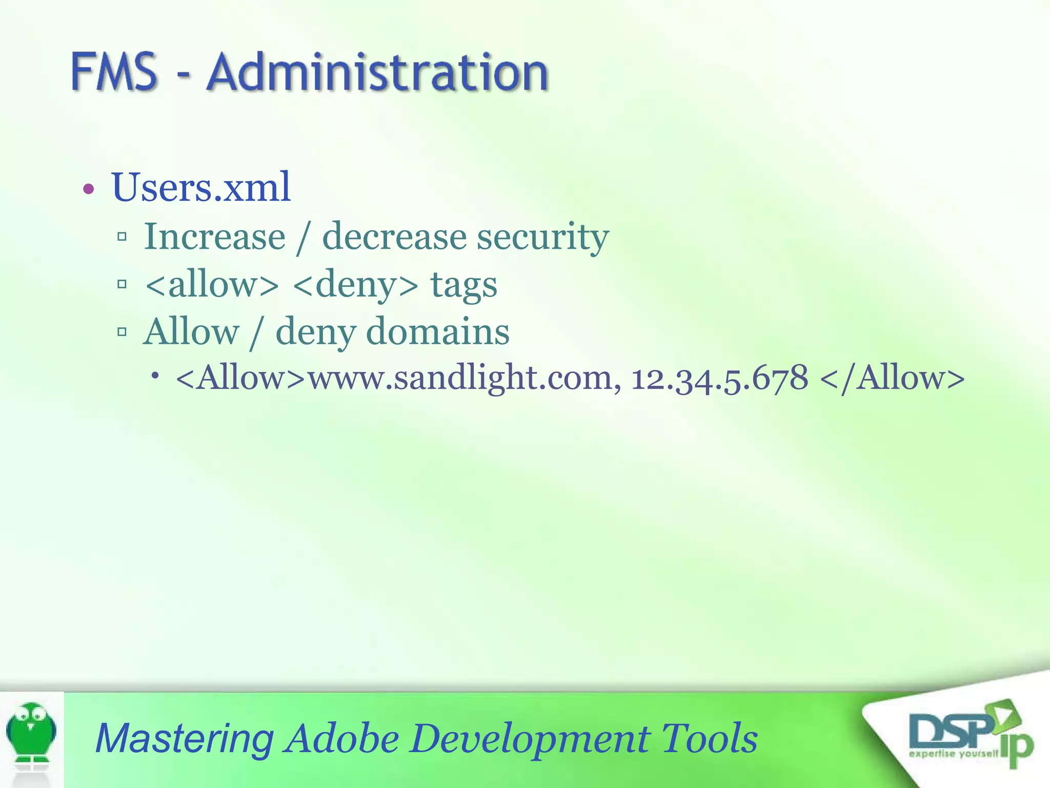 FMS Administration Seminar | PPT