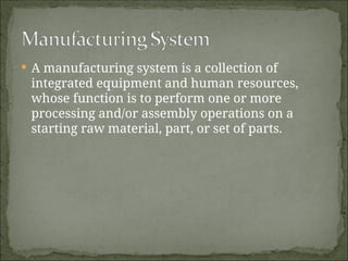 Computer integrated manufacturing topics | PPT