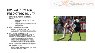 Functional movement screen and Performance Testing | PPTX