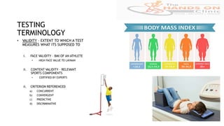 Functional movement screen and Performance Testing | PPTX