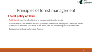 Introduction to Forest management; scope, objectivest | PPTX