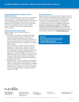 FlexNet Manager Suite for Enterprises A.P. Møller-Mærsk Success Story | PDF