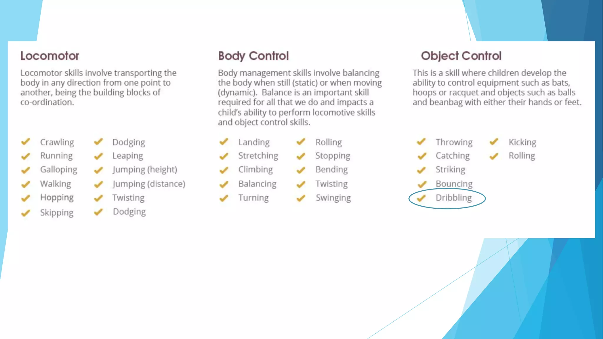 Fundamental Movement Skills & Game Sense | PPTX