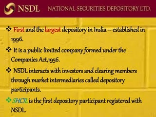 Depository system | PPTX