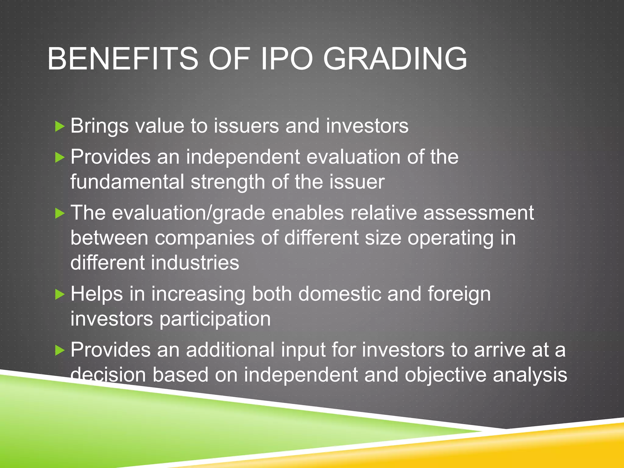 ipo grading | PPT