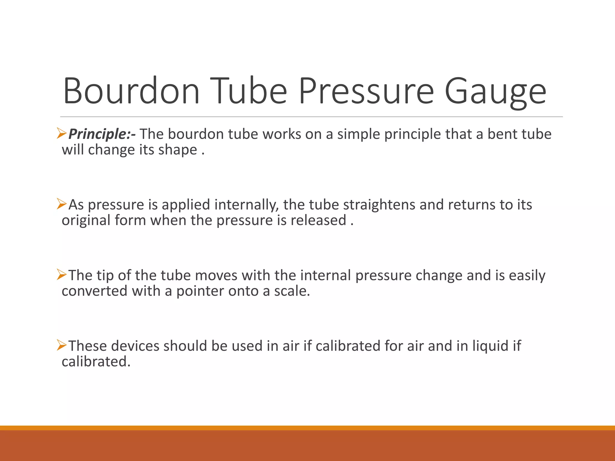 Pressure measuring devices | PPTX