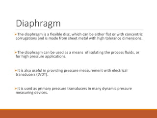 Pressure measuring devices | PPTX