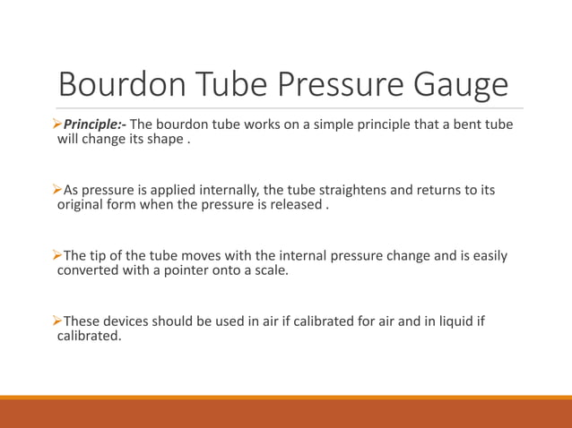 Pressure measuring devices | PPTX | Physics | Science